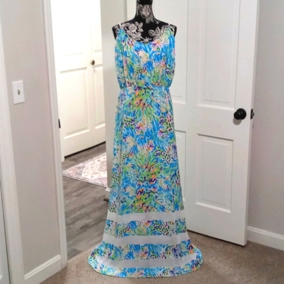 Lilly Pulitzer | Dresses | Very Htf Lilly Pulitzer Deanna Maxi Dress ...